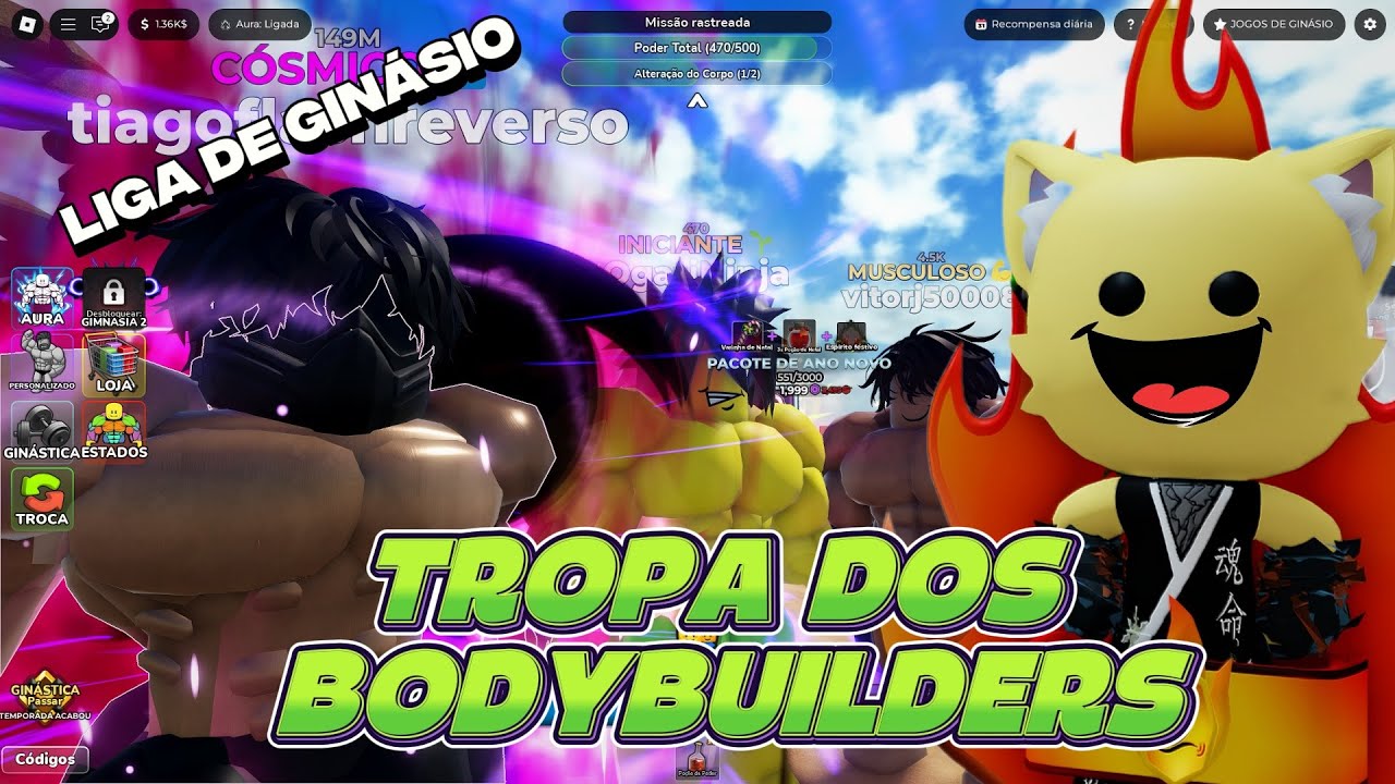 Hora da Musculação NO GYM LEAGUE - [ Liga de Ginásio - Roblox ] - YouTube