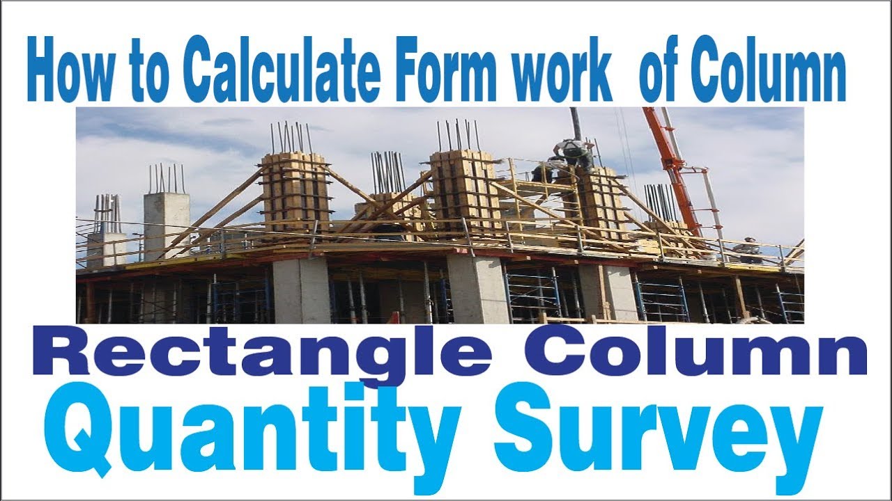 How to Calculate Form Work in Column - YouTube