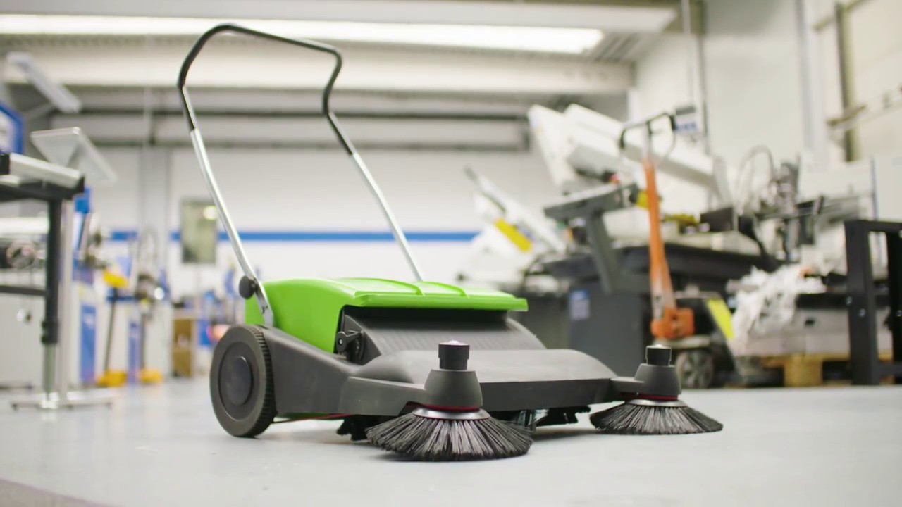 CLEANCRAFT - HKM 800 Walk-behind floor sweeper - YouTube