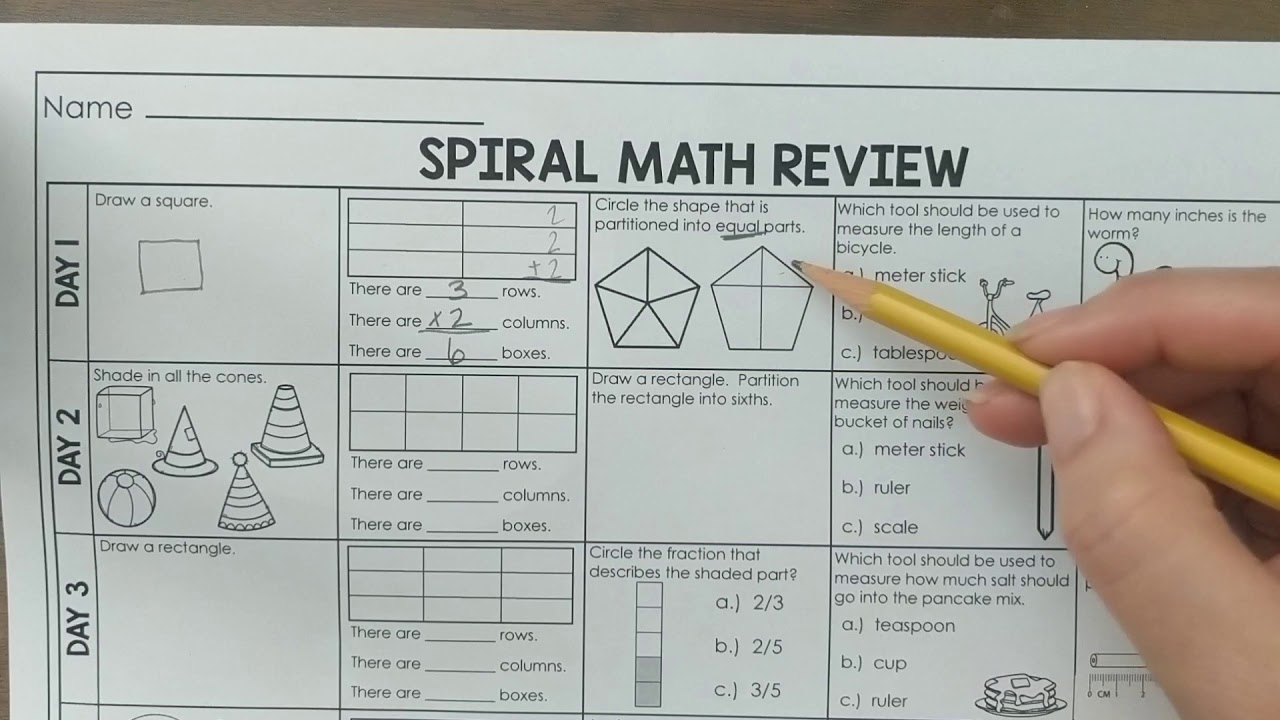 Math Spiral Review April 27 - YouTube