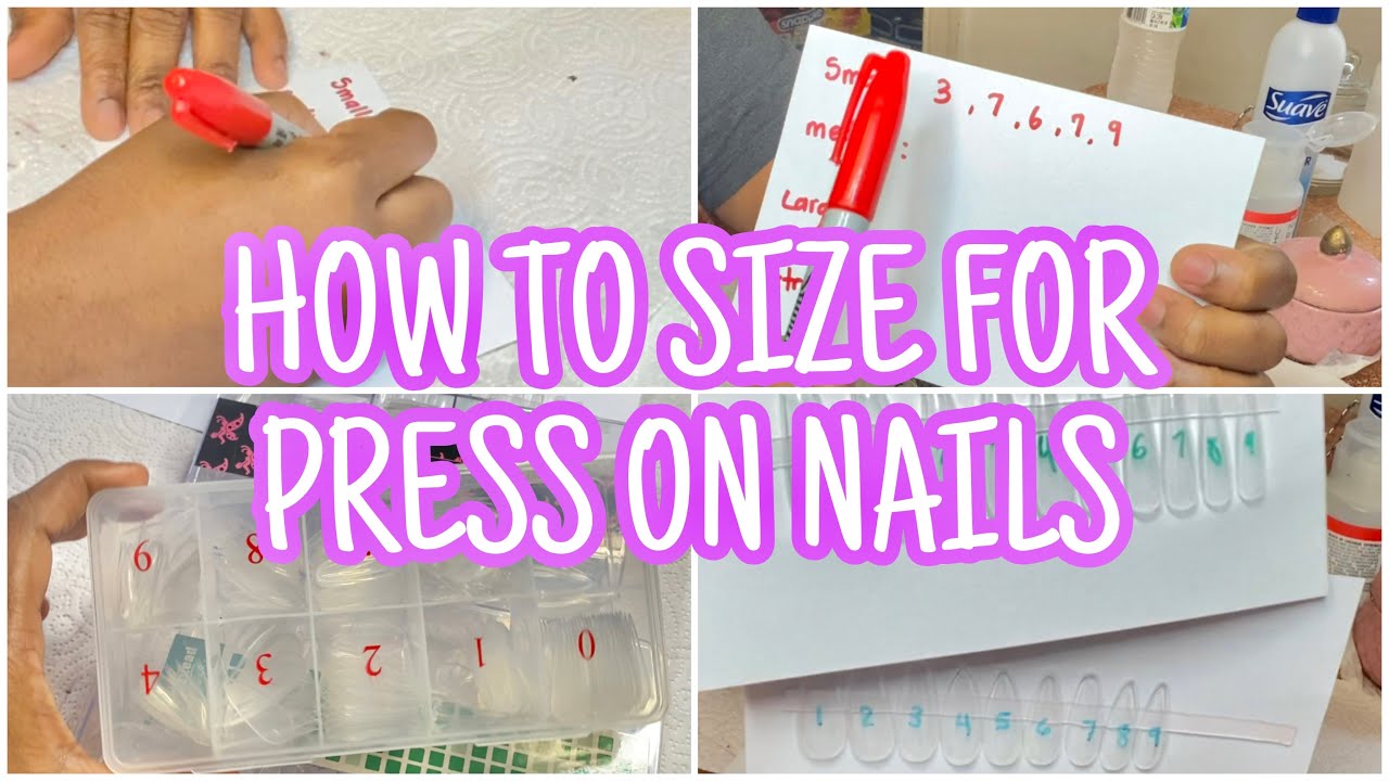 HOW TO SIZE MAKING PRESS ON NAILS | PRESS ON NAIL SIZING CHART AND MORE ...