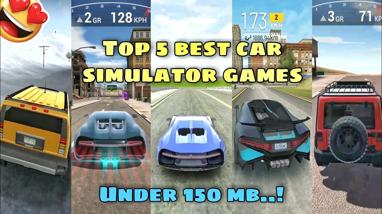 Top 5 best car simulator games😍|| Under 150 mb😱🏎️🔥|| - YouTube