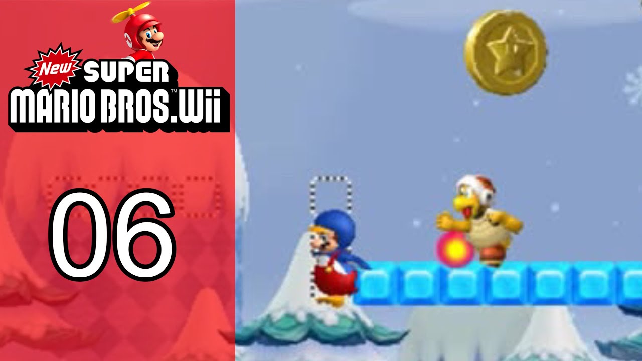 New Super Mario Bros. Wii (100%) Part 6 | Ice, Balls and Fireballs ...