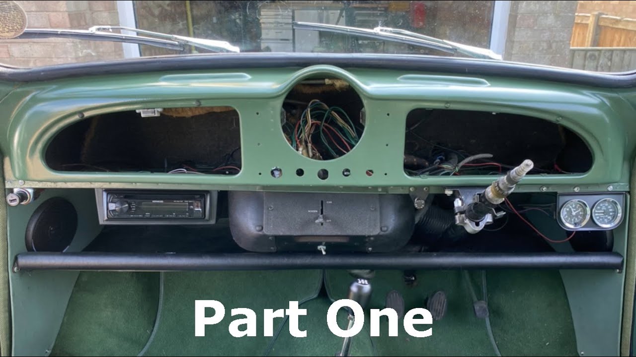 Morris Minor dashboard and steering column refurbishment part 1 - YouTube