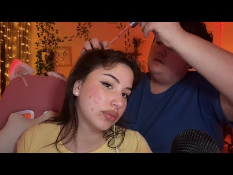 Real Person ASMR | Hair Play and Hair Oil  