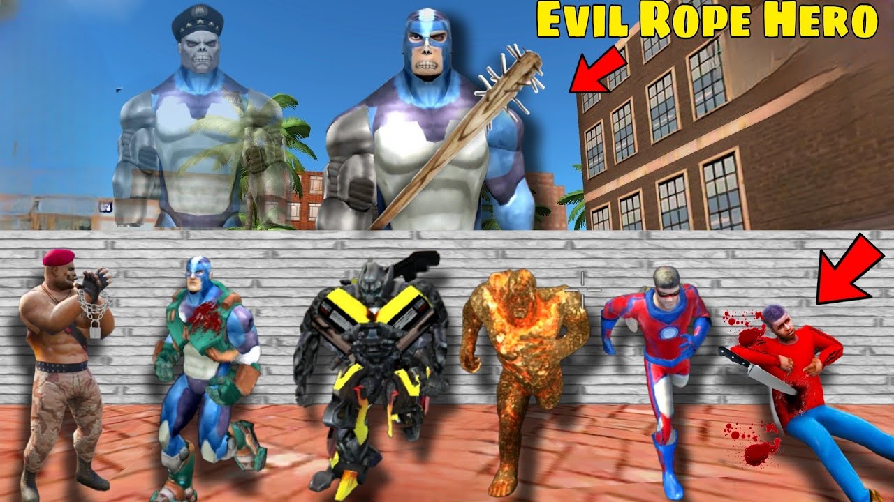 Evil Rope Hero Become Rope Hero in Rope Hero Vice Town Game | Rope Hero ...