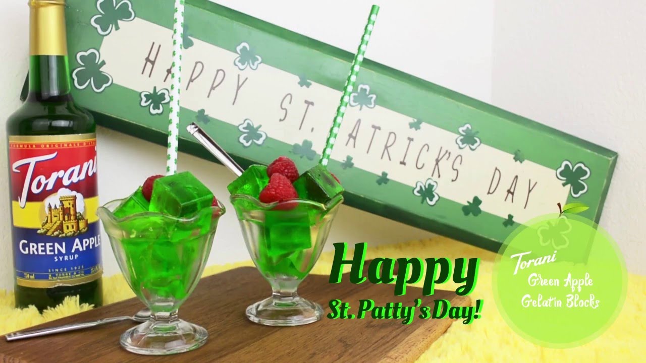 Torani Green Apple Gelatin Blocks - YouTube
