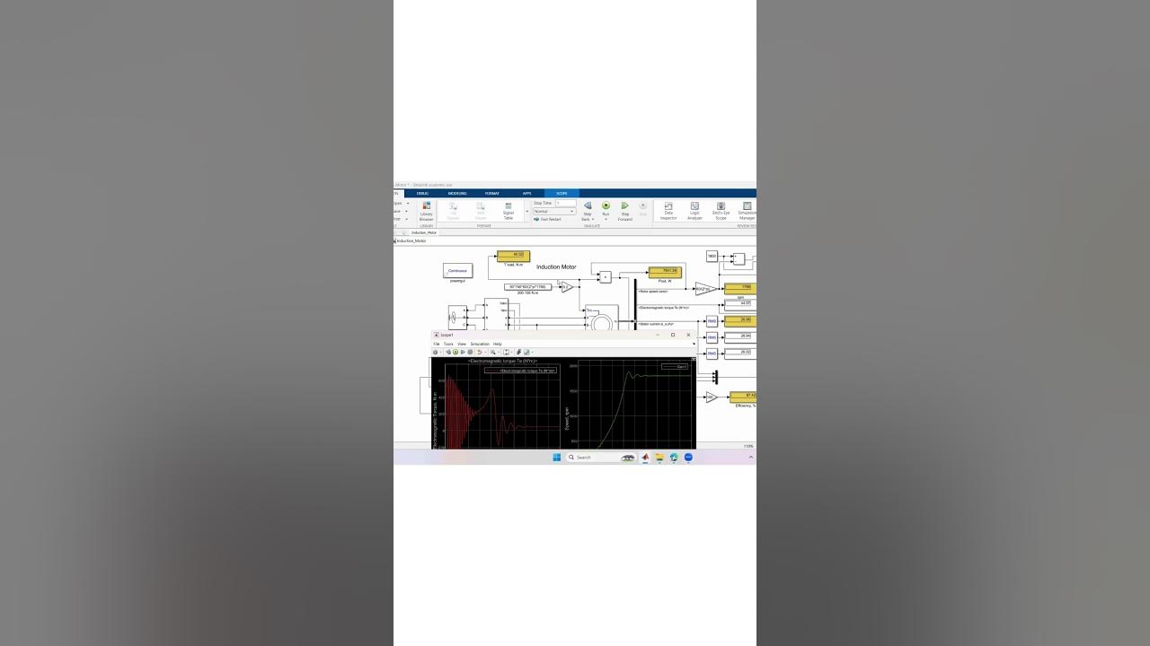 Induction Motor MATLAB Model - YouTube