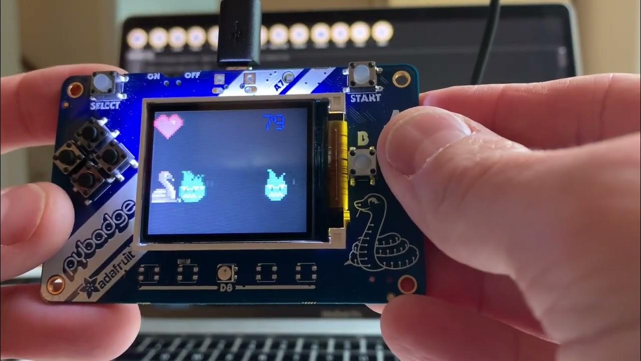 Adafruit PyBadge LC Games - YouTube