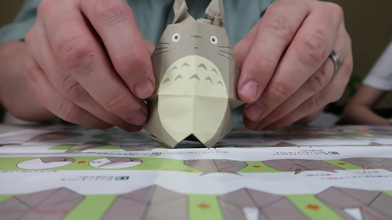 Totoro Origami and DIY Music Box - YouTube