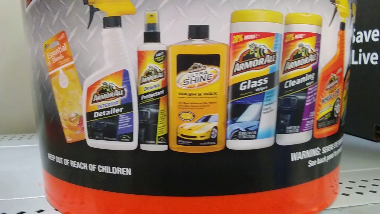 Armorall ultimate 10 item bucket at walmart - YouTube