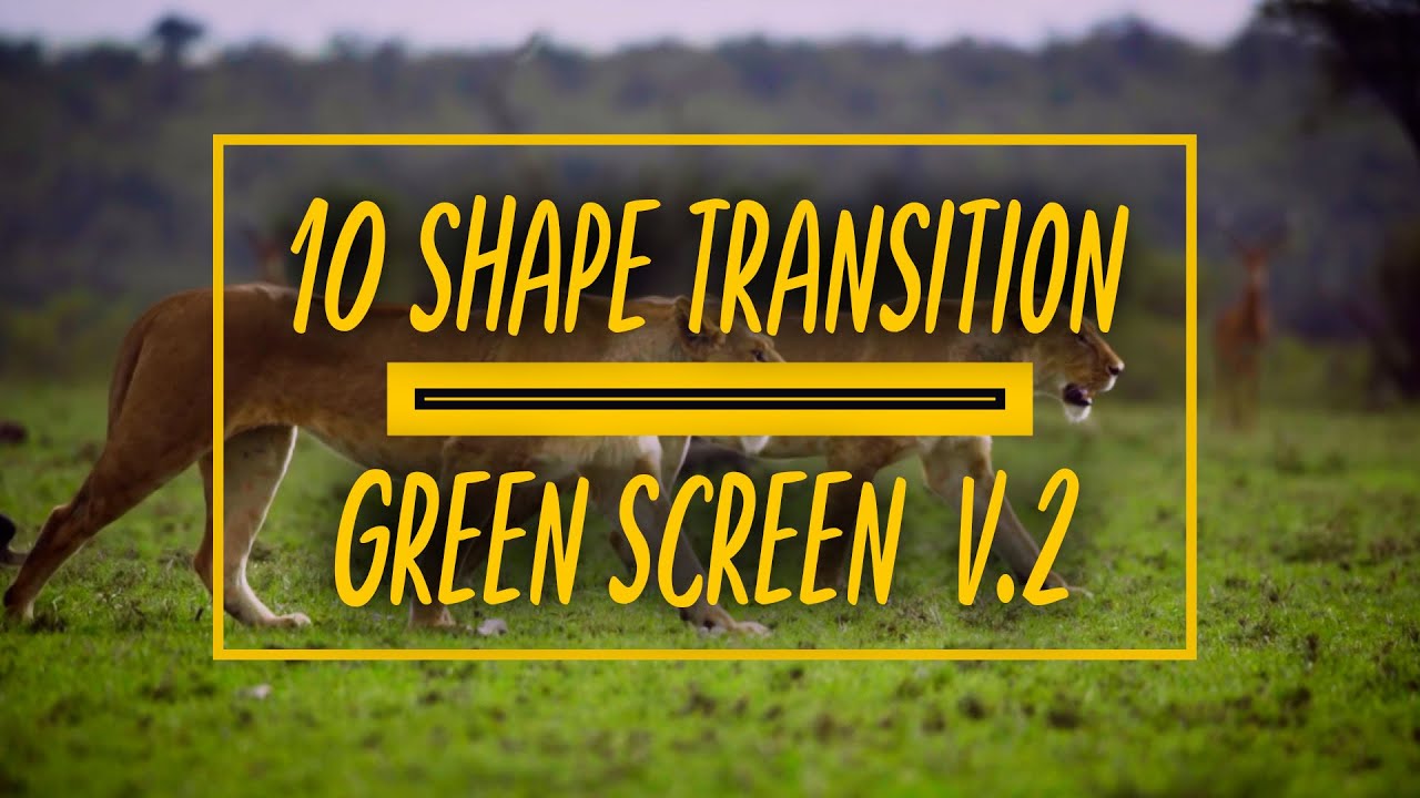 10 SHAPE TRANSITION GREEN SCREEN V.2 - YouTube