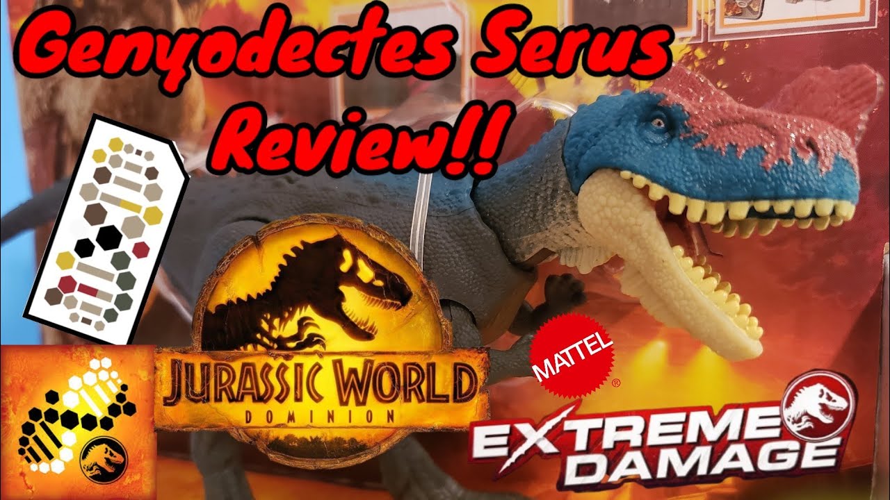 Jurassic World Dominion 2022 Extreme Damage Genyodectes Serus Showcase ...