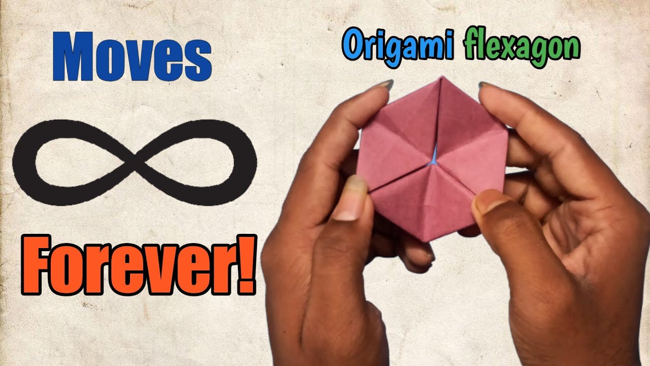 How to make a origami paper moving flexagon || This flexagon toy moves ...