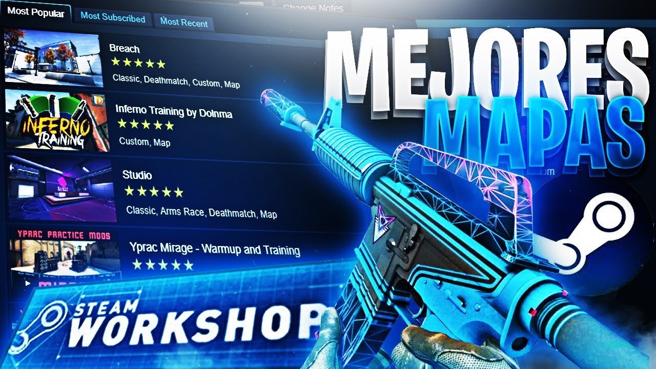 Los MEJORES MAPAS de la WORKSHOP para MEJORAR en CSGO - YouTube