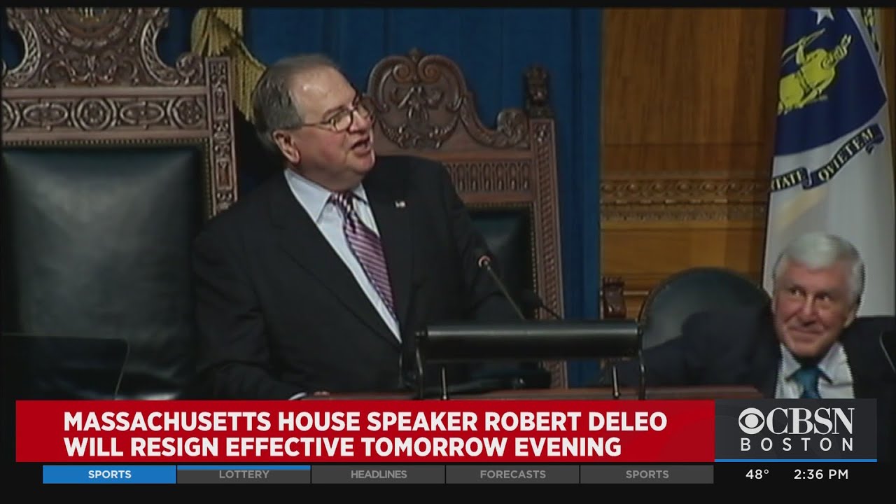 Massachusetts House Speaker Robert DeLeo Resigns - YouTube