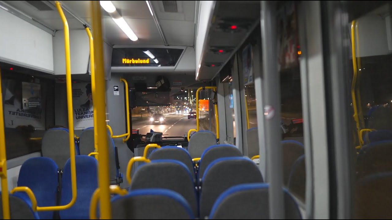 Sweden, Stockholm, bus 509 ride from Kungshamra to Danderyds sjukhus ...