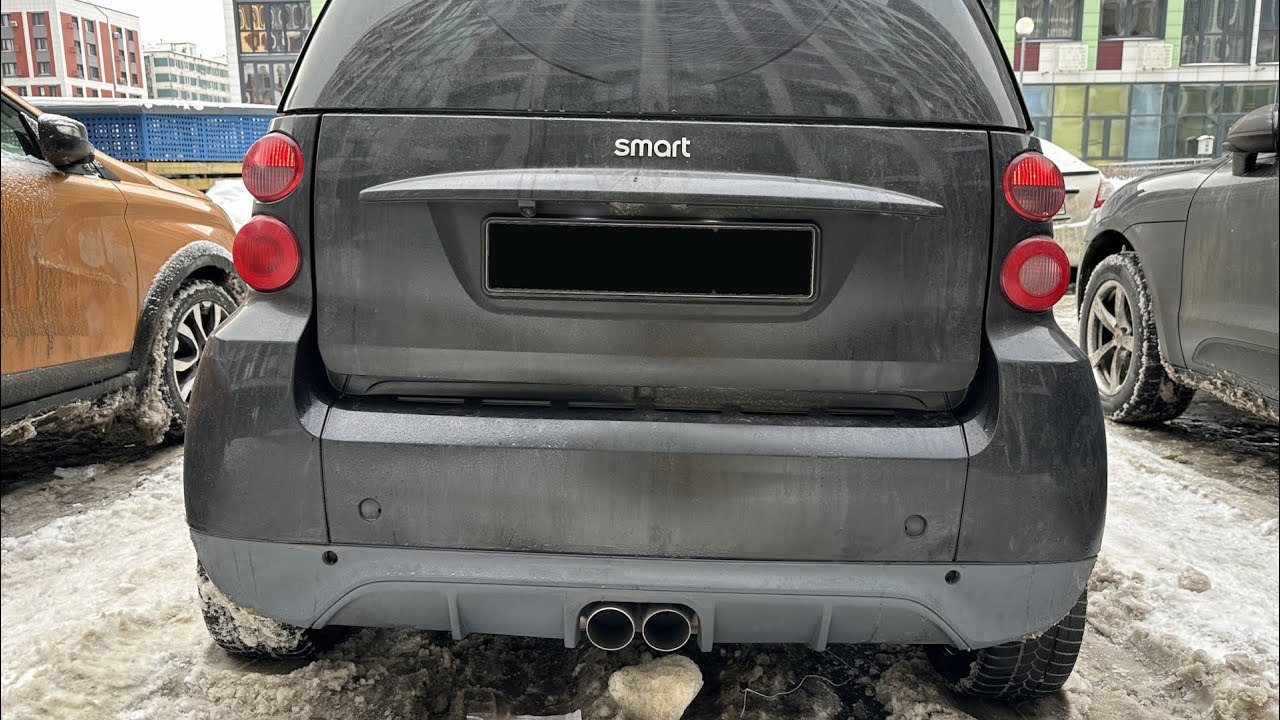 Exhaust sound Smart Fortwo 451 - YouTube