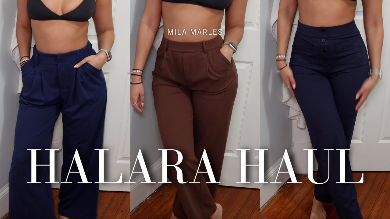 Halara Work Pants Haul - YouTube
