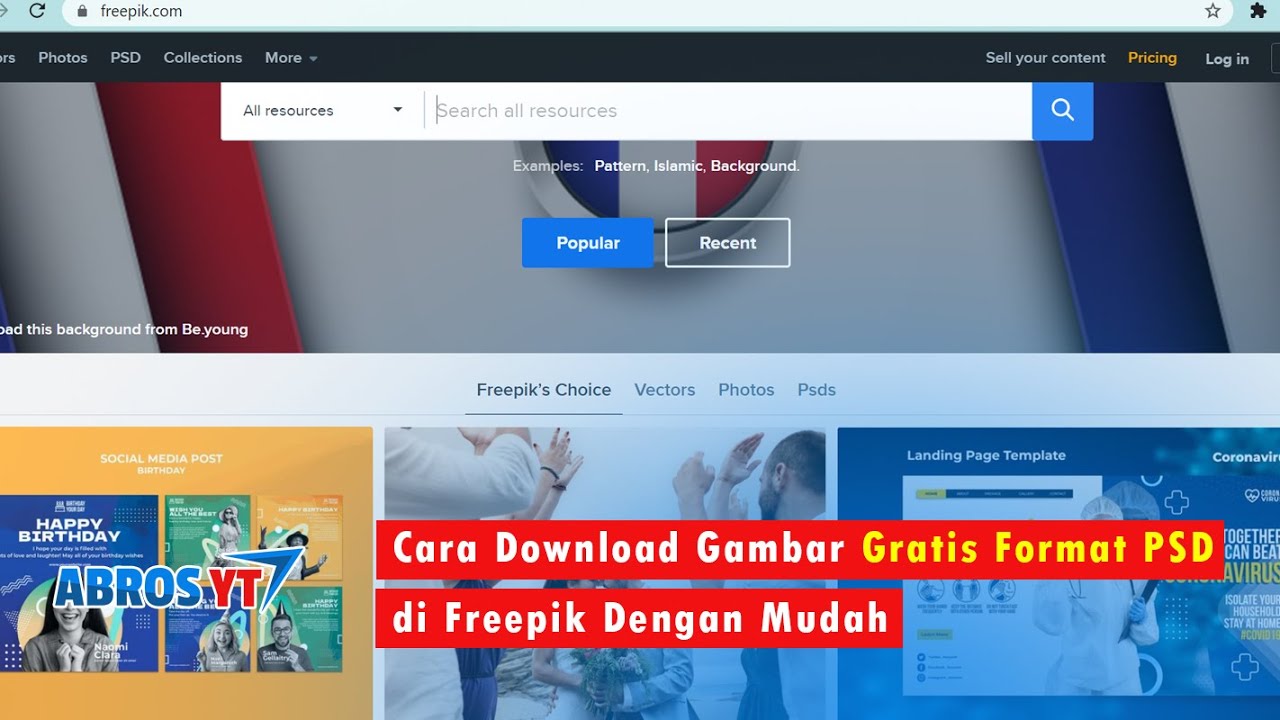 Cara Download Gambar Format PSD Gratis di Freepik Mudah Tanpa Ribet ...