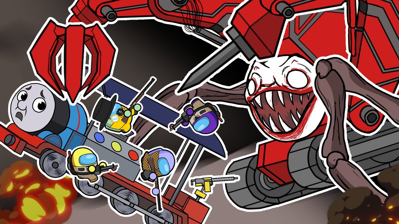 CHOO CHOO CHARLES vs THOMAS & GHOSTBUSTERS 3 EP.1 l Among Us Animation ...