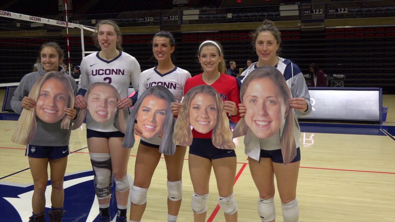 UConn Women's Volleyball Defeats Tulsa on Senior Night - YouTube
