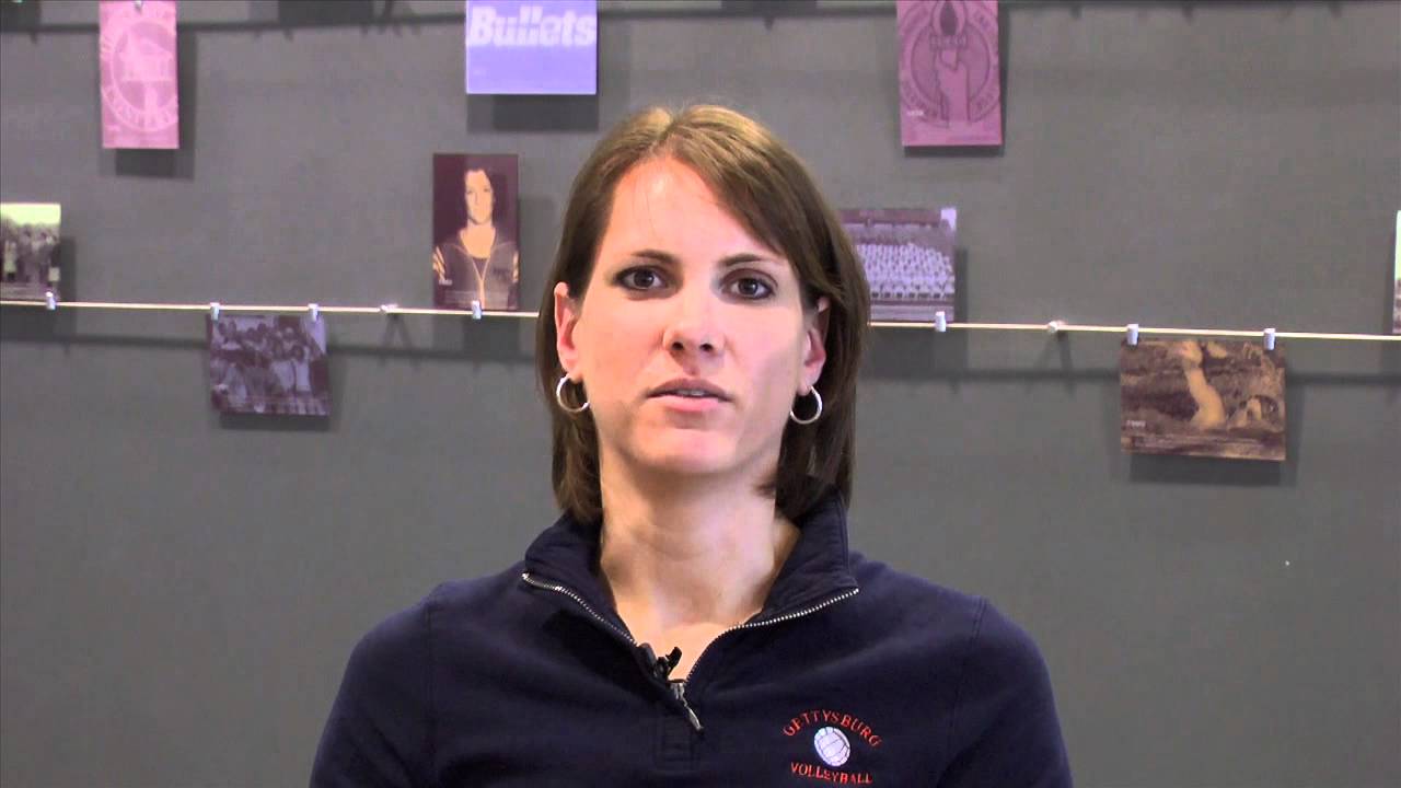 Gettysburg College Volleyball - Coach Leah Bernier - YouTube
