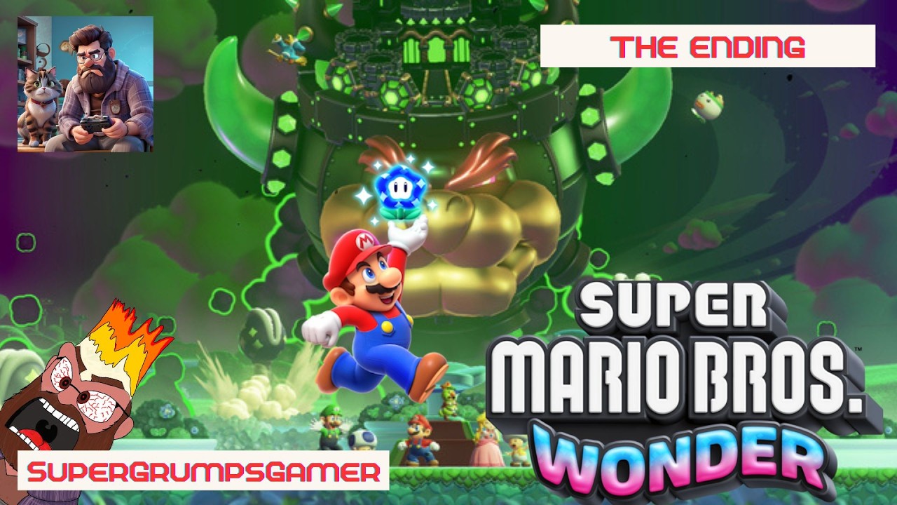 Super Mario Bros Wonder Playthrough Castle Bowser Gameplay Final ENDING ...