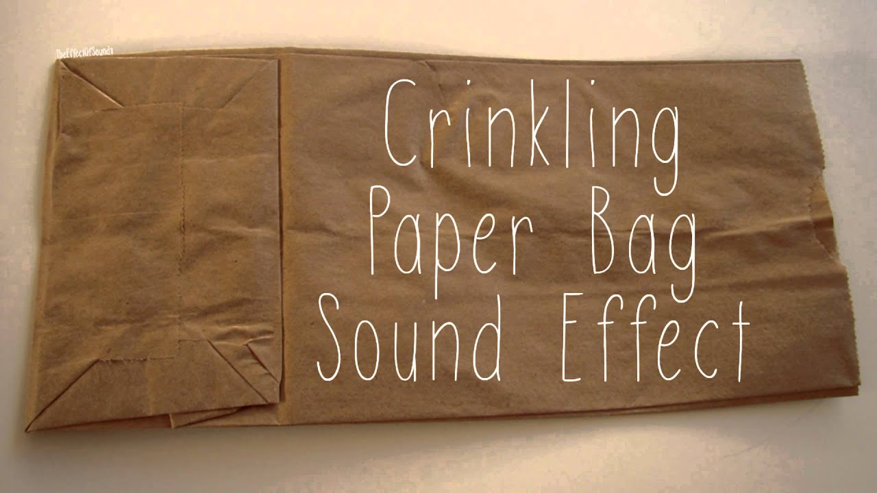 Free Crinkling Paper Bag Sound Effect - YouTube