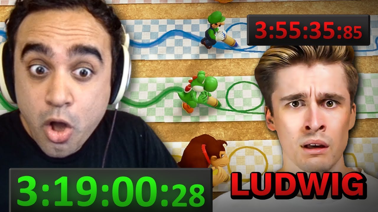 I stole Ludwig's Mario Party record... and crushed his dreams - YouTube