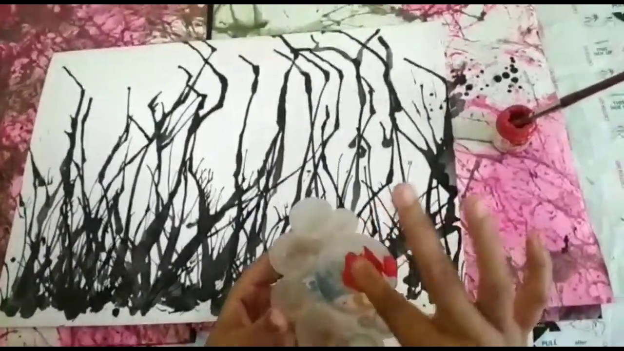 Ink Blowing Art | Rachna Art and Craft | - YouTube