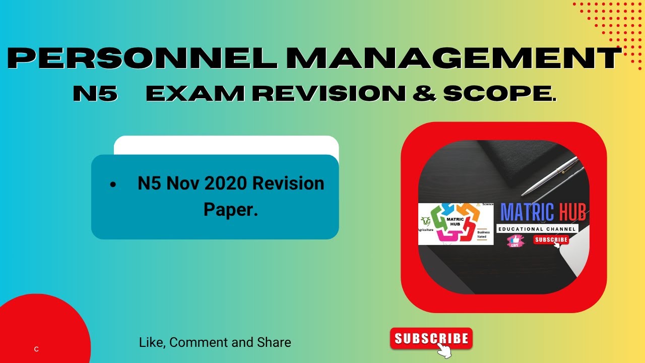 Personnel Management N5 - 2020 November Revision. - YouTube