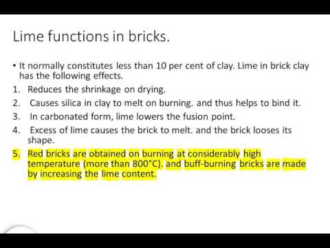 BRICKS || INGREDIENTS OF GOOD BRICK EARTH || CIVIL ENGG SUBJECTIVE ...