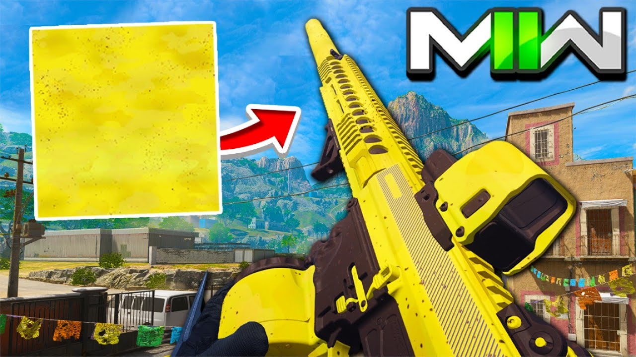 MW2 - Mustard Camo + Camo Glitch - YouTube