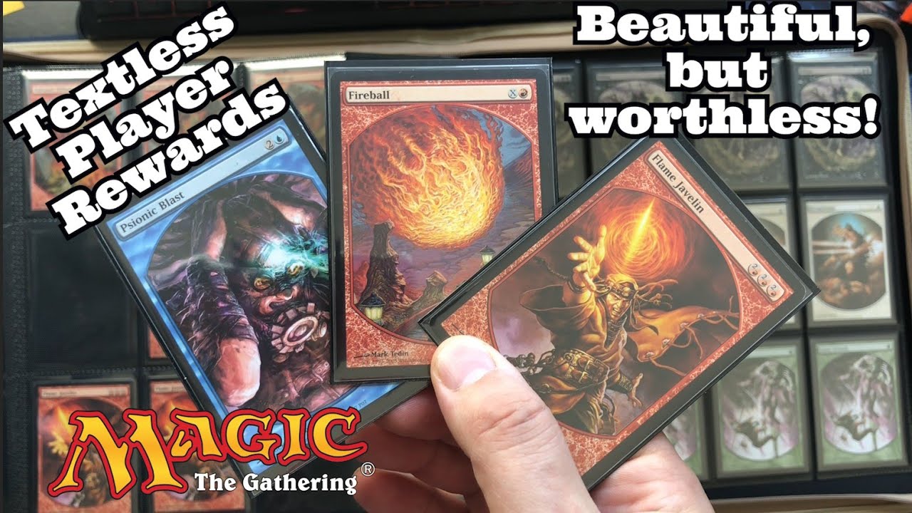 MTG | Textless Player Rewards - Beautiful but worthless! - YouTube
