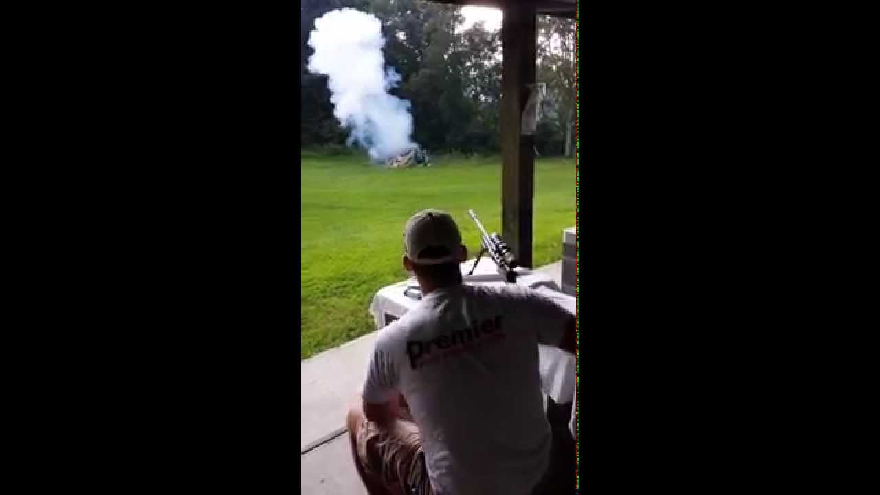 Eric (Crockett) Shooting Exploding Target - YouTube