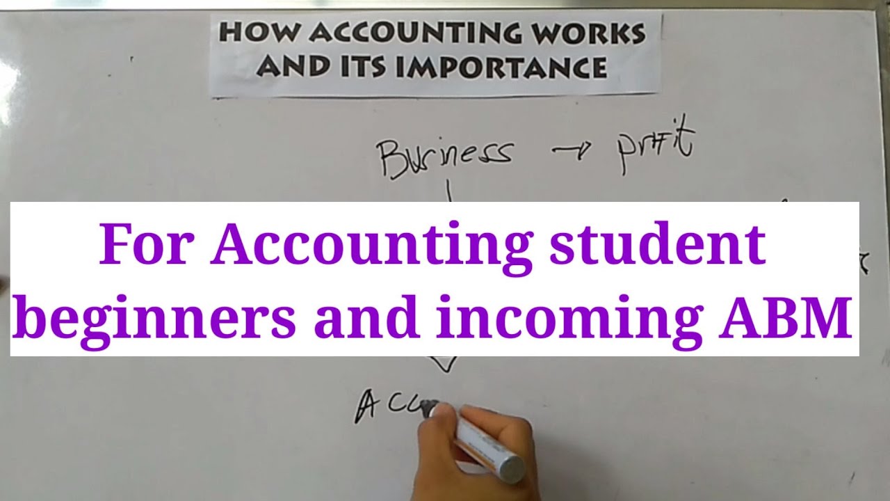 How Accounting works and Its Importance - YouTube