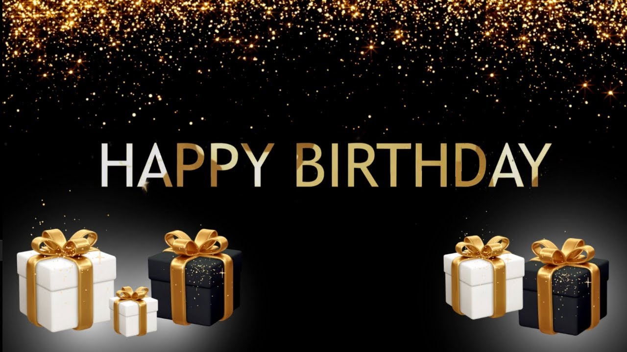 Happy Birthday Background Video | Three Screens Birthday Backdrop - YouTube