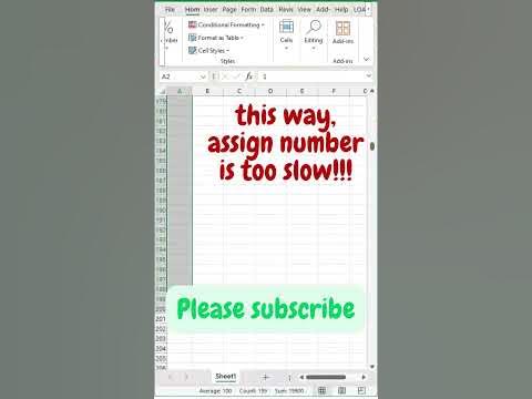 Sequence Number Shortcut in Excel #shorts #excel #shortsviral #exceltips #exceltutorial # ...
