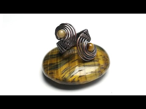 Wire Wrap Ring Tutorial | Spiral wire wrap ring tutorial | How to make ...