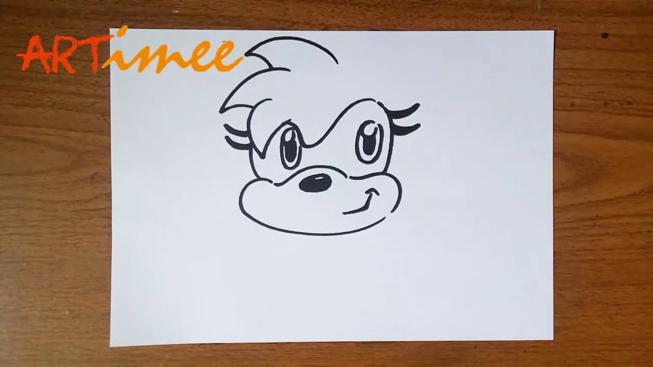 How to Draw Amy Rose - YouTube