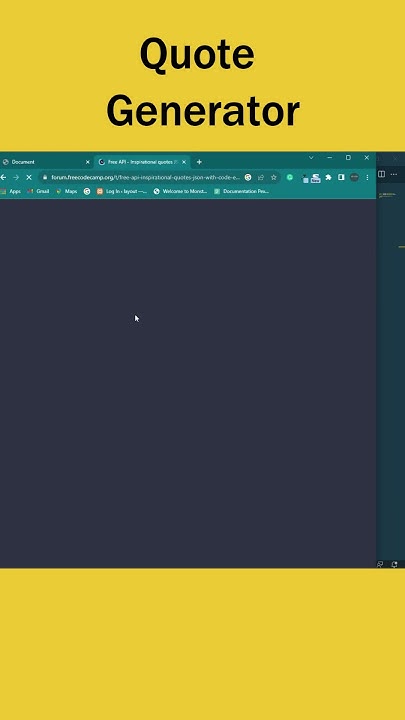 Build a random quote generator using HTML, CSS & JavaScript - YouTube