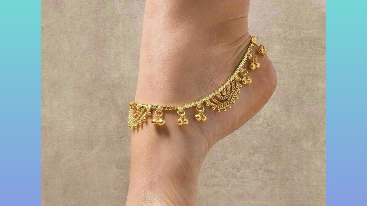 Latest Gold Payal Designs / Stylish Gold Anklet Designs - YouTube