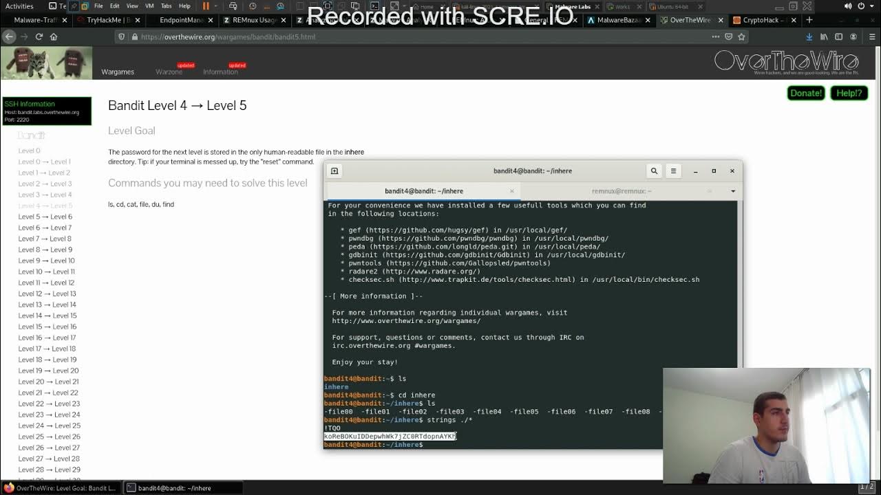 Linux Hacking: Hidden Files & File Ownership | Bandit: OverTheWire (Levels 4-6) - YouTube