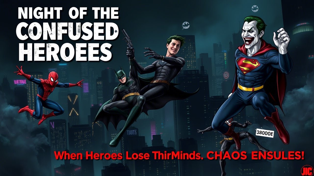 Night of the Confused Heroes - superman - batman - spiderman - joker - YouTube