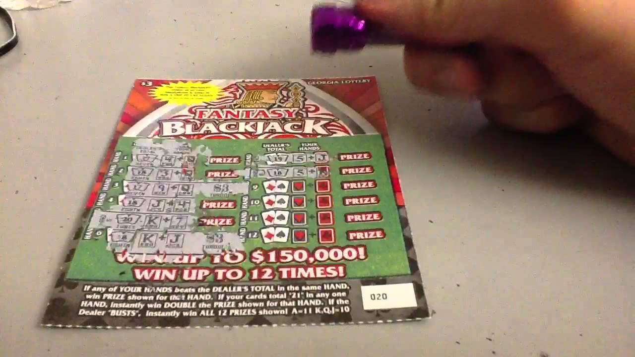 Georgia Lottery's Fantasy Blackjack GA3BJ4 - YouTube