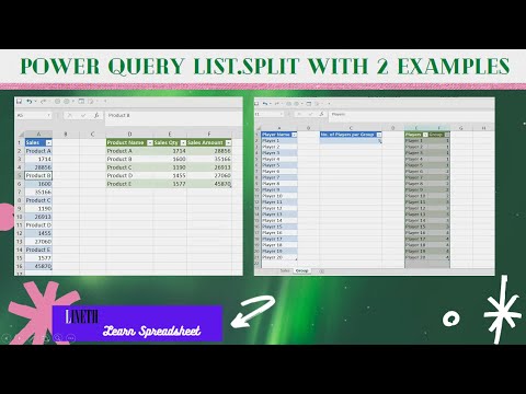 Power Query List Split with 2 Examples - YouTube