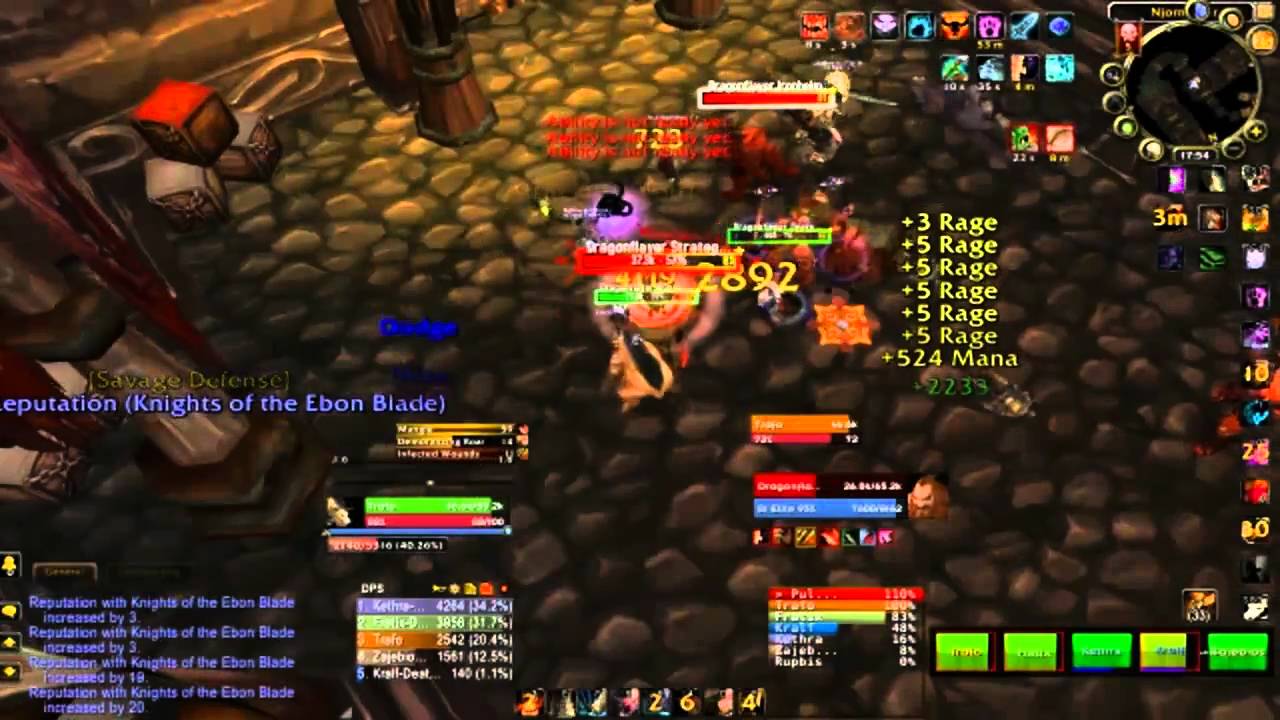 Druid aoe tanking 4.0.3a - YouTube