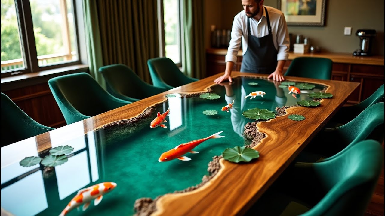 Crafting a Stunning 3D Koi Epoxy Table – Ocean-Inspired Epoxy Crafts ...