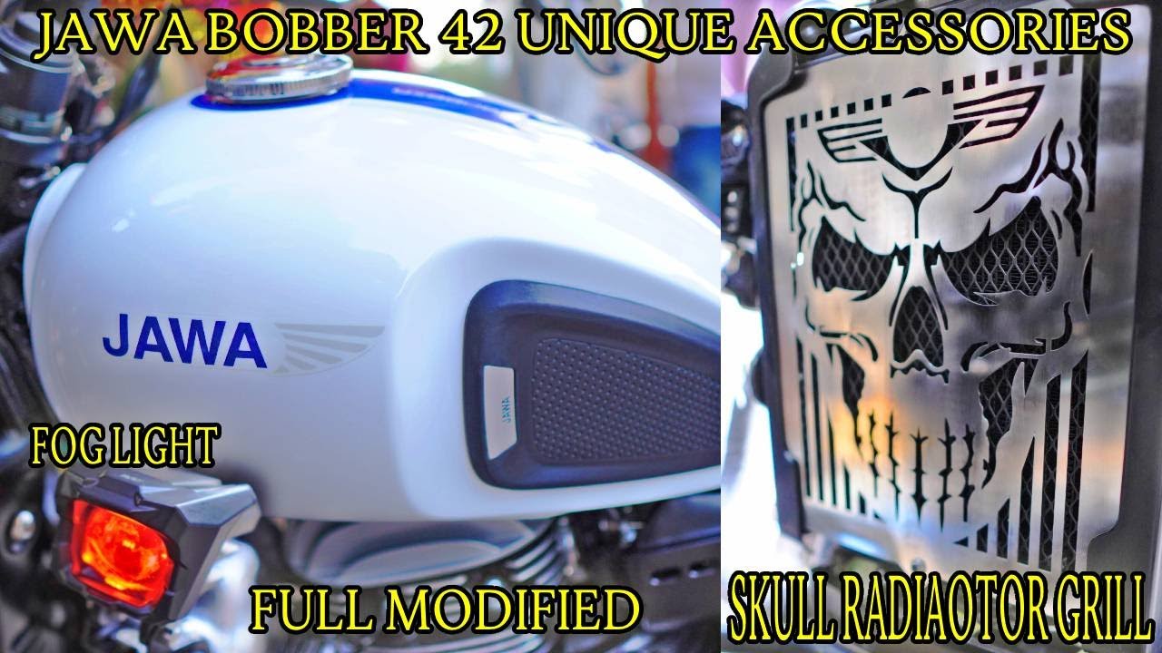 Jawa Bobber 42 Unique Accessories | Jawa Bobber 42 Full Modified | Jawa ...